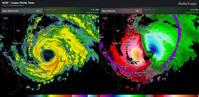 Hurricane Hanna making landfall – Meteorologist Mark
